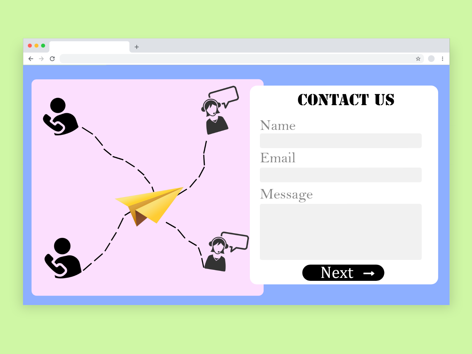 Contact Us Page By Naveen K On Dribbble