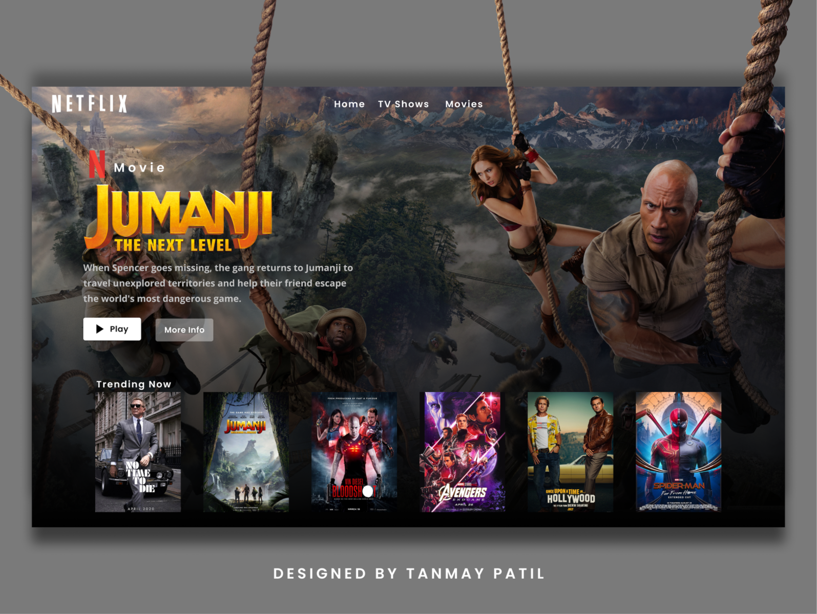Netflix UI Redesigned by Tanmay Patil on Dribbble
