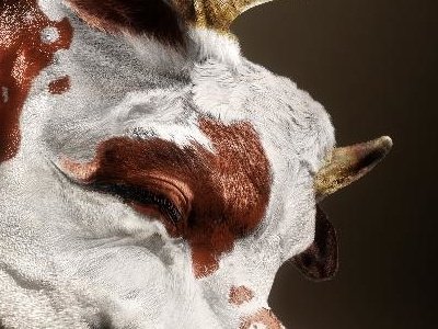 Rendering cute cow by DaGhostProd on Dribbble