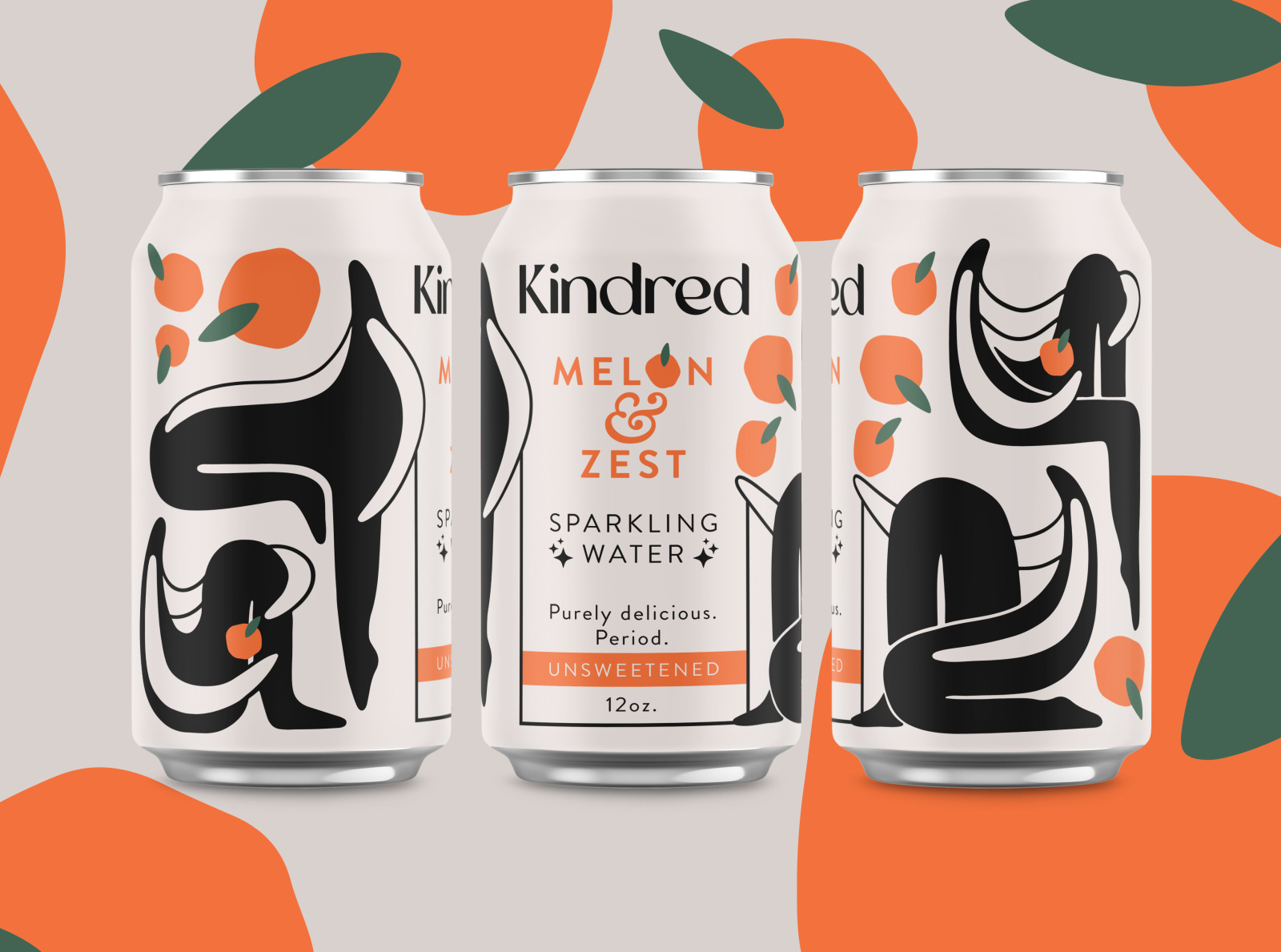 Sparkling water can design 🍊 by Anna Bryant on Dribbble