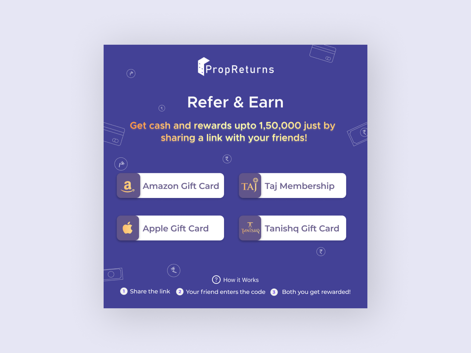 Refer & Earn - Social Media Post by Nishit Mangal on Dribbble