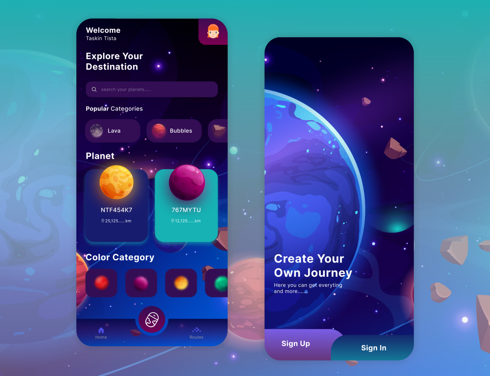 Explore Planets App Design by Tajnuva Taskin Tahia Tista on Dribbble