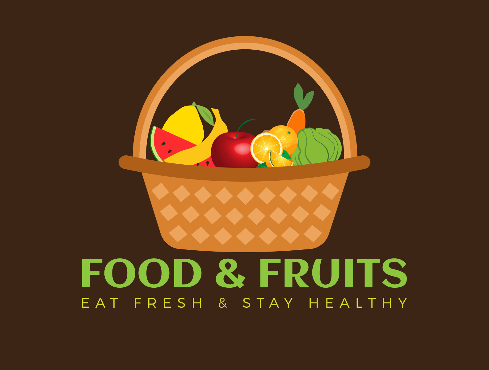 Ready made food Logo design with Fruits by Raju Deb on Dribbble