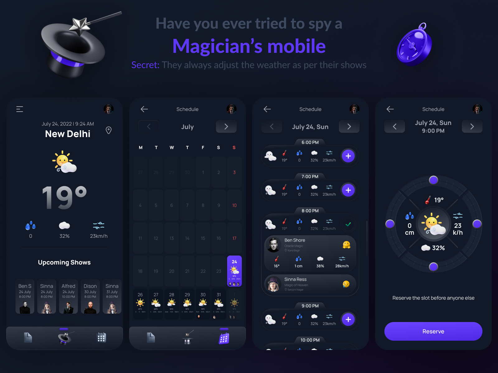 Magic Weather by Debhyalok Jeet on Dribbble