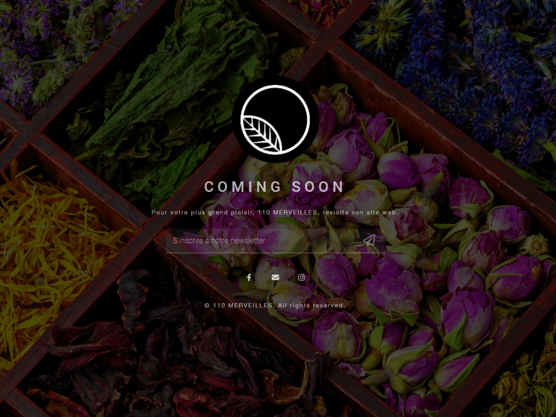 Coming Soon page with subscribe to newsletter by Wiam Haouzia on Dribbble