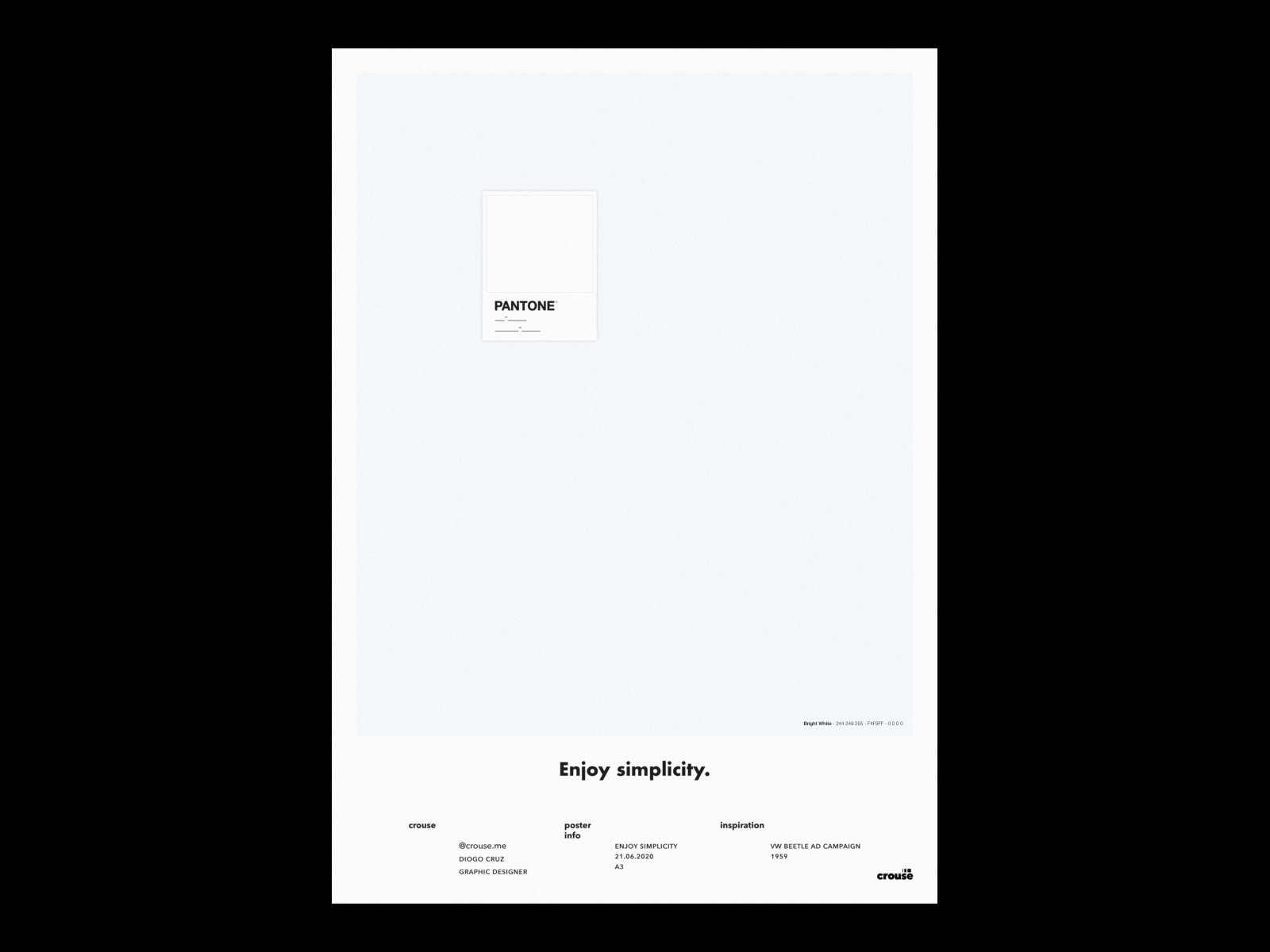 enjoy simplicity by Cruz Diogo on Dribbble