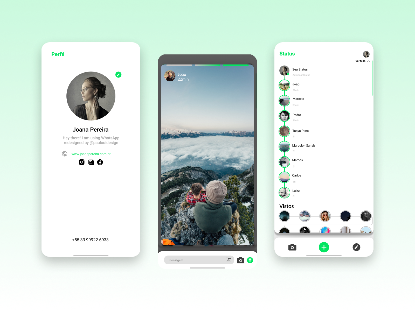 Whatsapp Redesign Concept by Paulo Victor on Dribbble