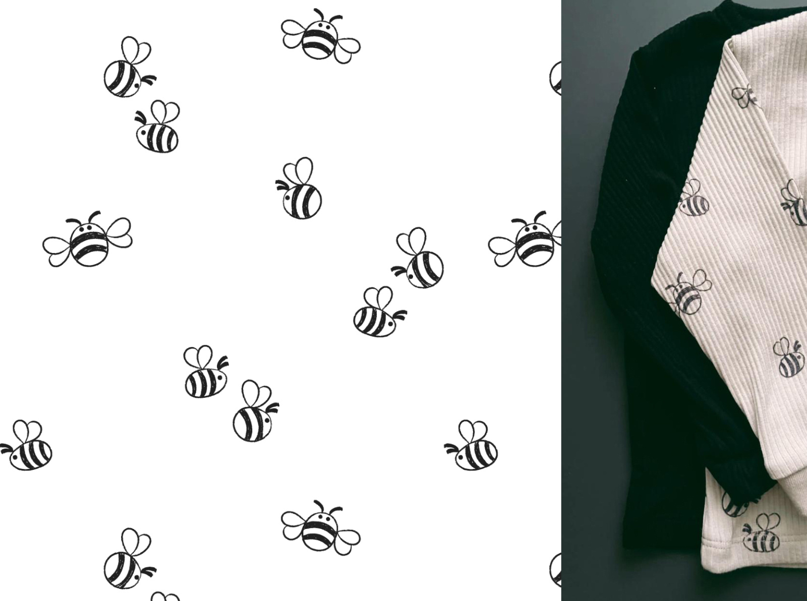 Bee pattern by Argunika on Dribbble