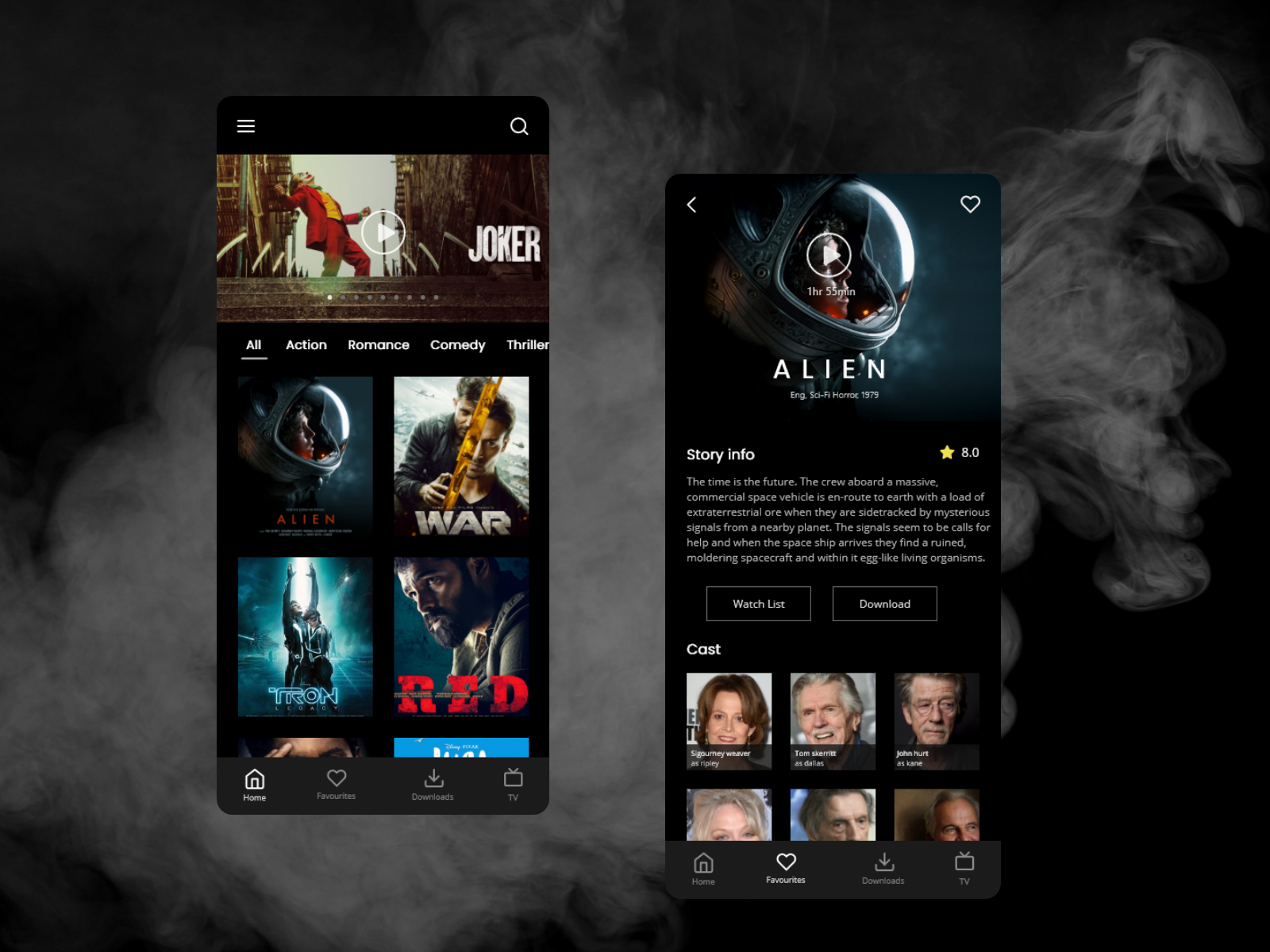 movie mobile App by prashanth kumar manda on Dribbble