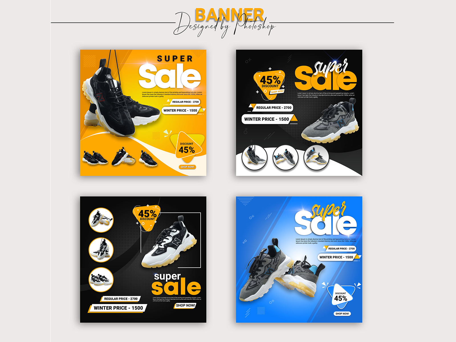 Banner Design by Rehana Akter on Dribbble
