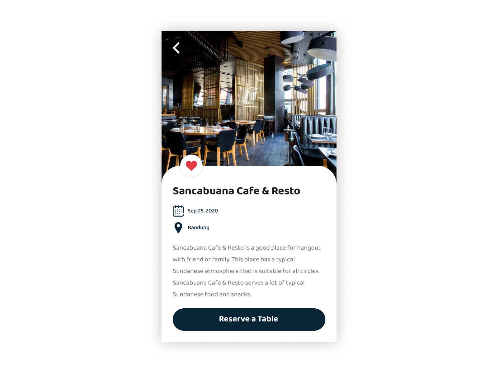 Restaurant Table Reservation UI Design by Satria Pradika on Dribbble