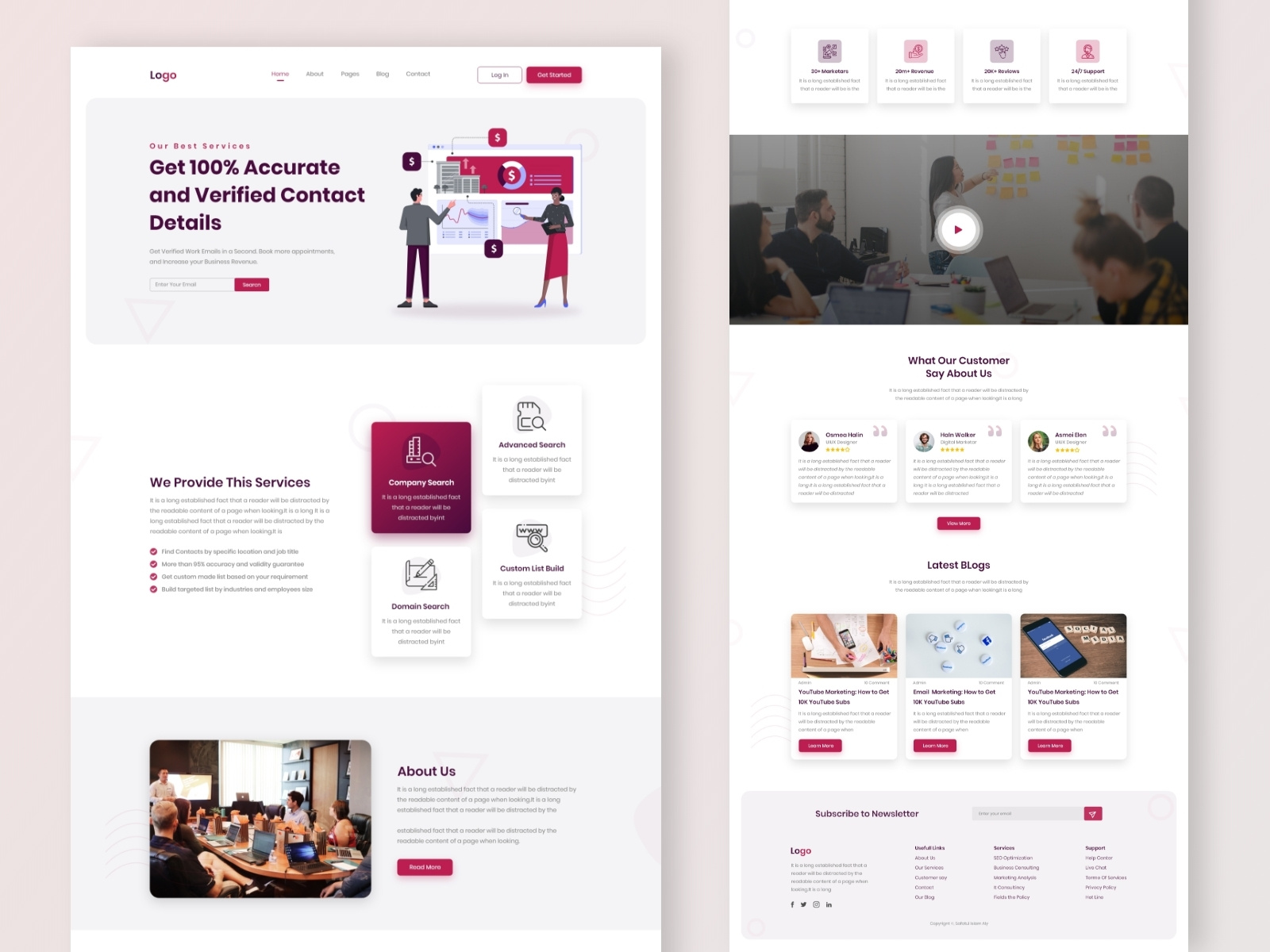 Digital Marketing Website Design by Safatul Islam Aly on Dribbble