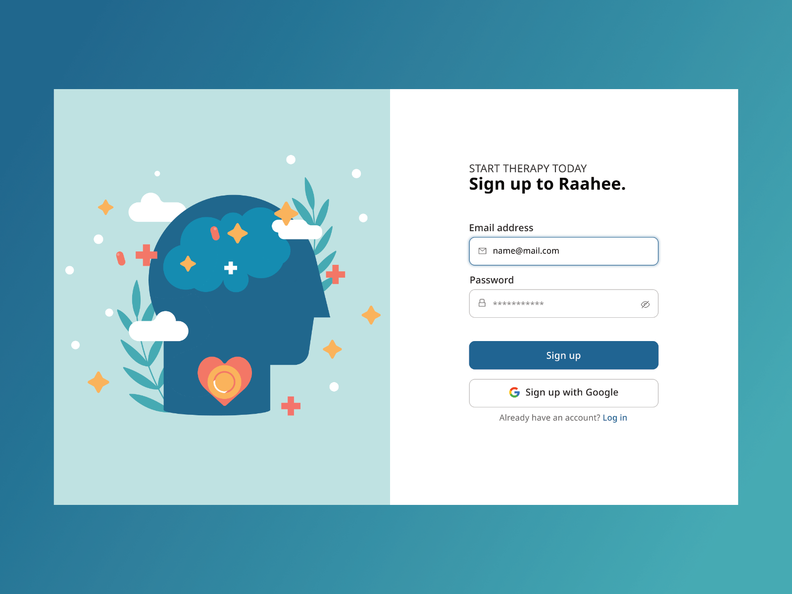 Sign up page by Shambhavi Jha on Dribbble