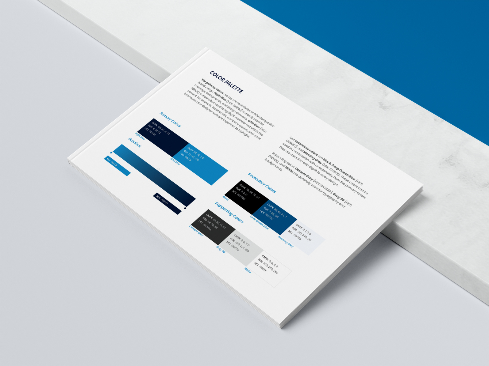 GTM Companies brand book by Mariia Sirenko on Dribbble