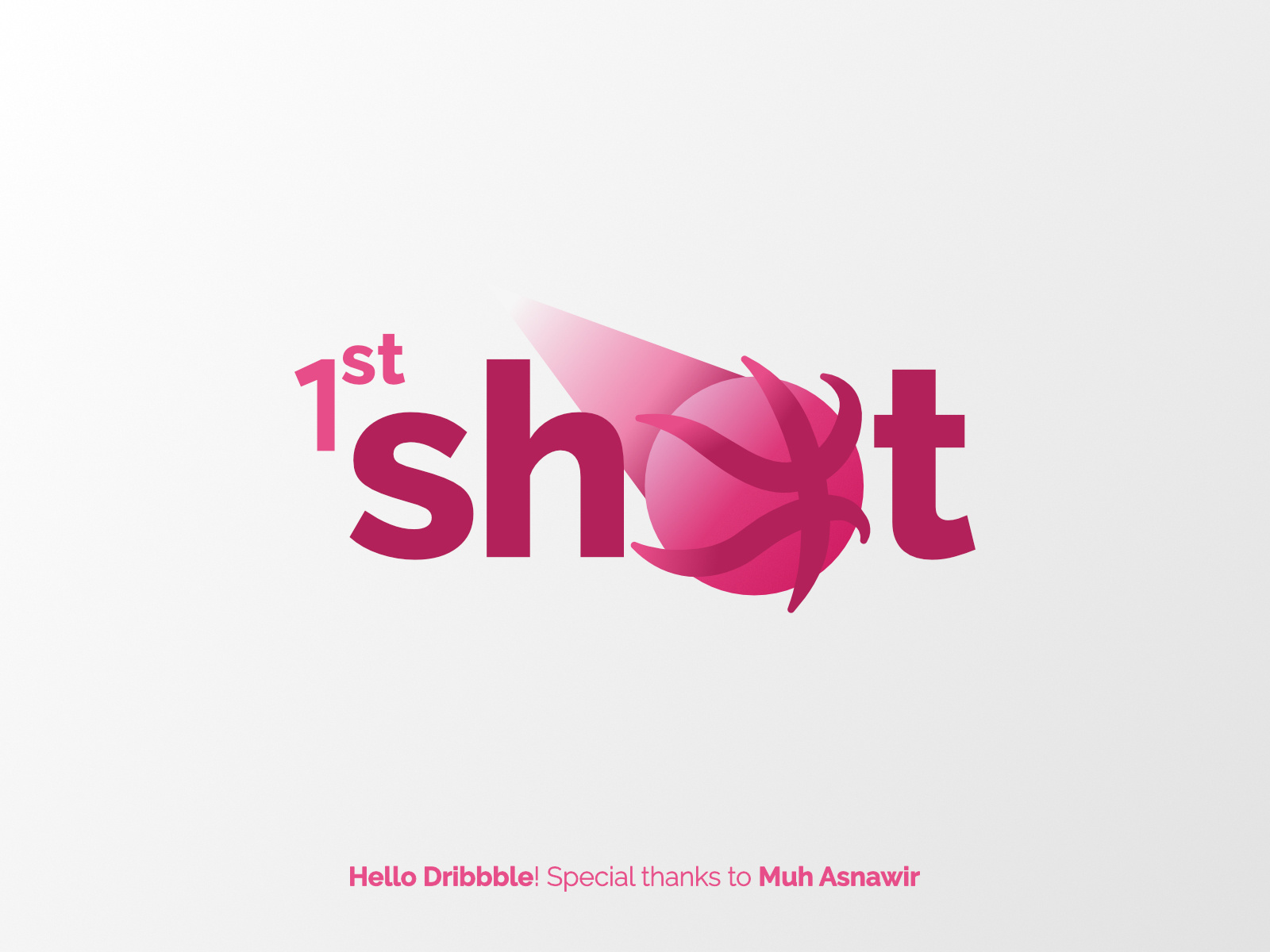 1st Shot Dribbble Logo Design by Adnan Mardiyansyah Putra on Dribbble