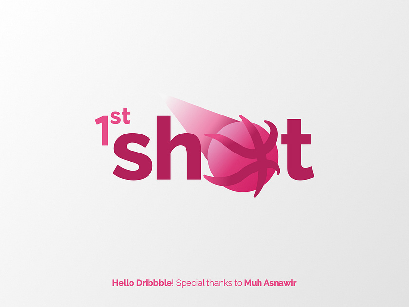 1st Shot Dribbble Logo Design by Adnan Mardiyansyah Putra on Dribbble