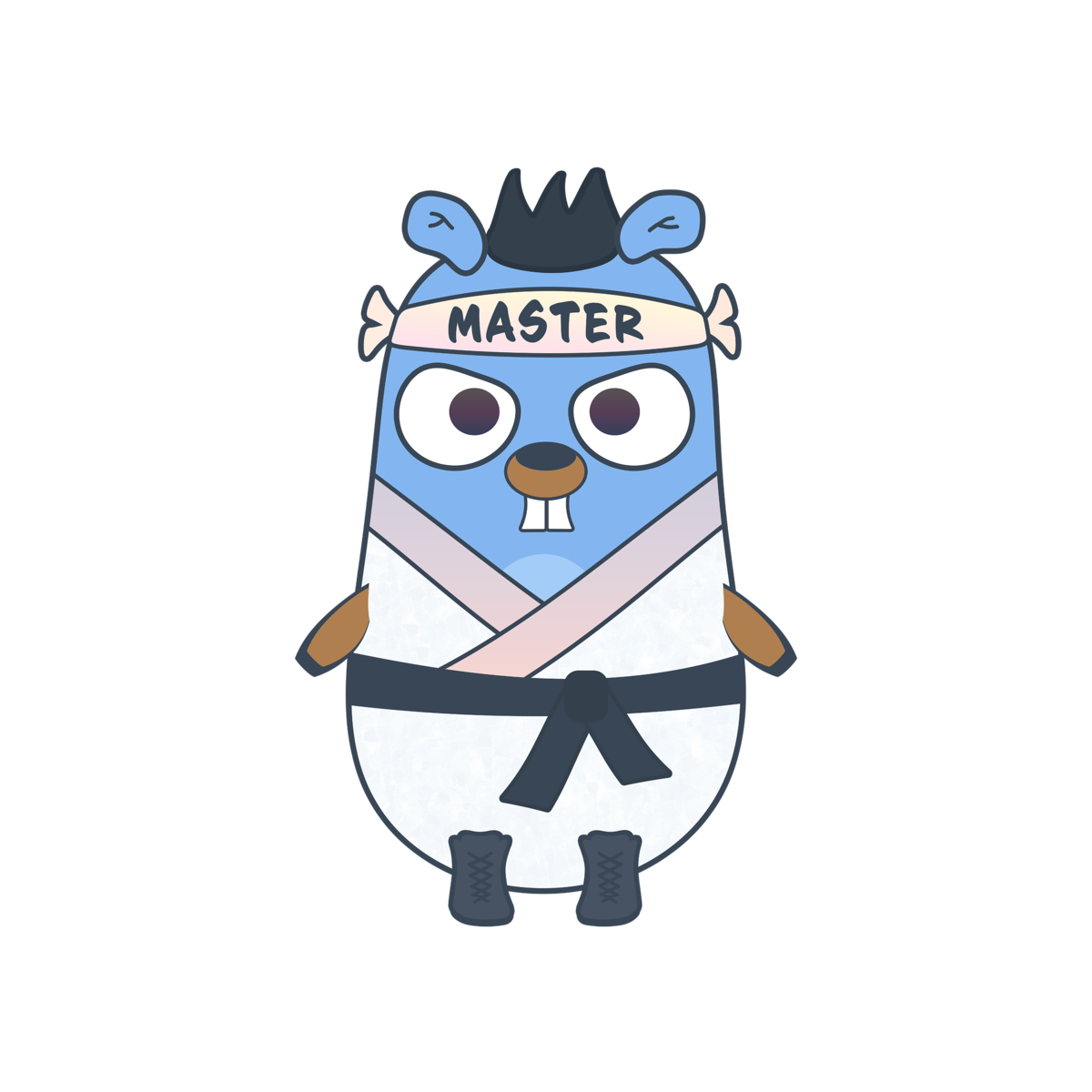 Golang Gopher Master Karate Ninja Cool Sticker Shirt Print By Karina On Dribbble