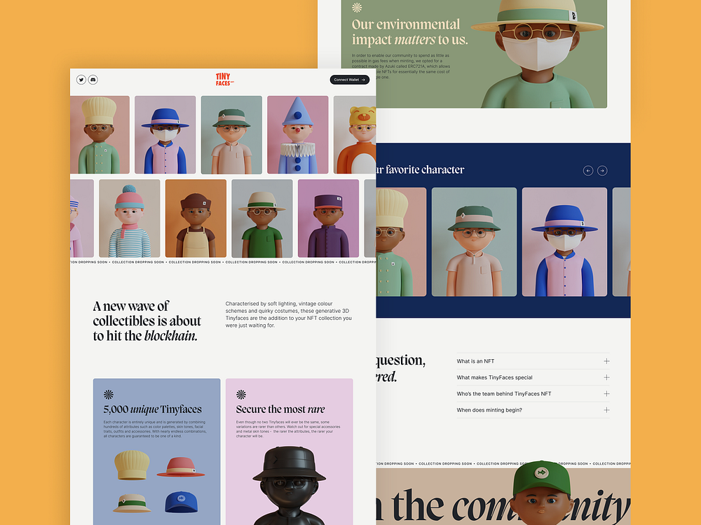 TinyFaces NFT by Filippo Chiumiento on Dribbble