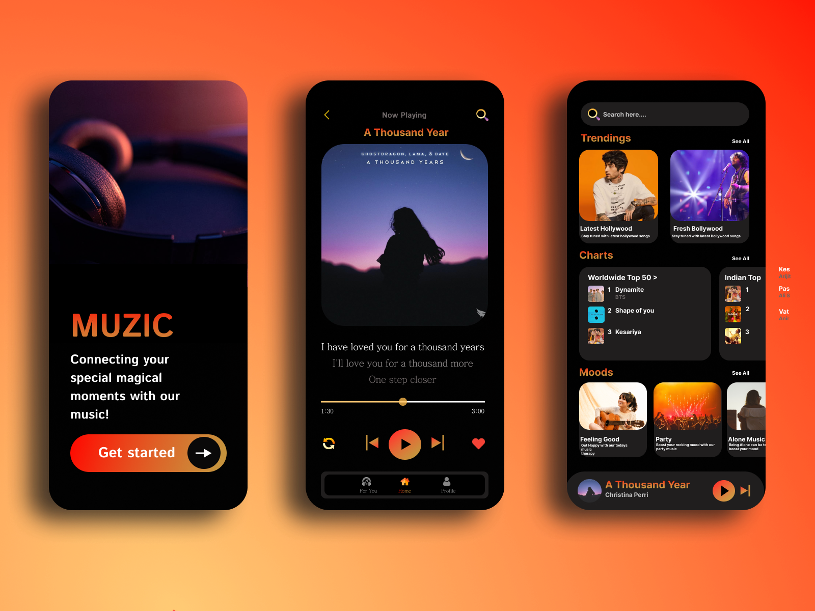 Music App Ui Design by Yuvraj Deshmukh on Dribbble