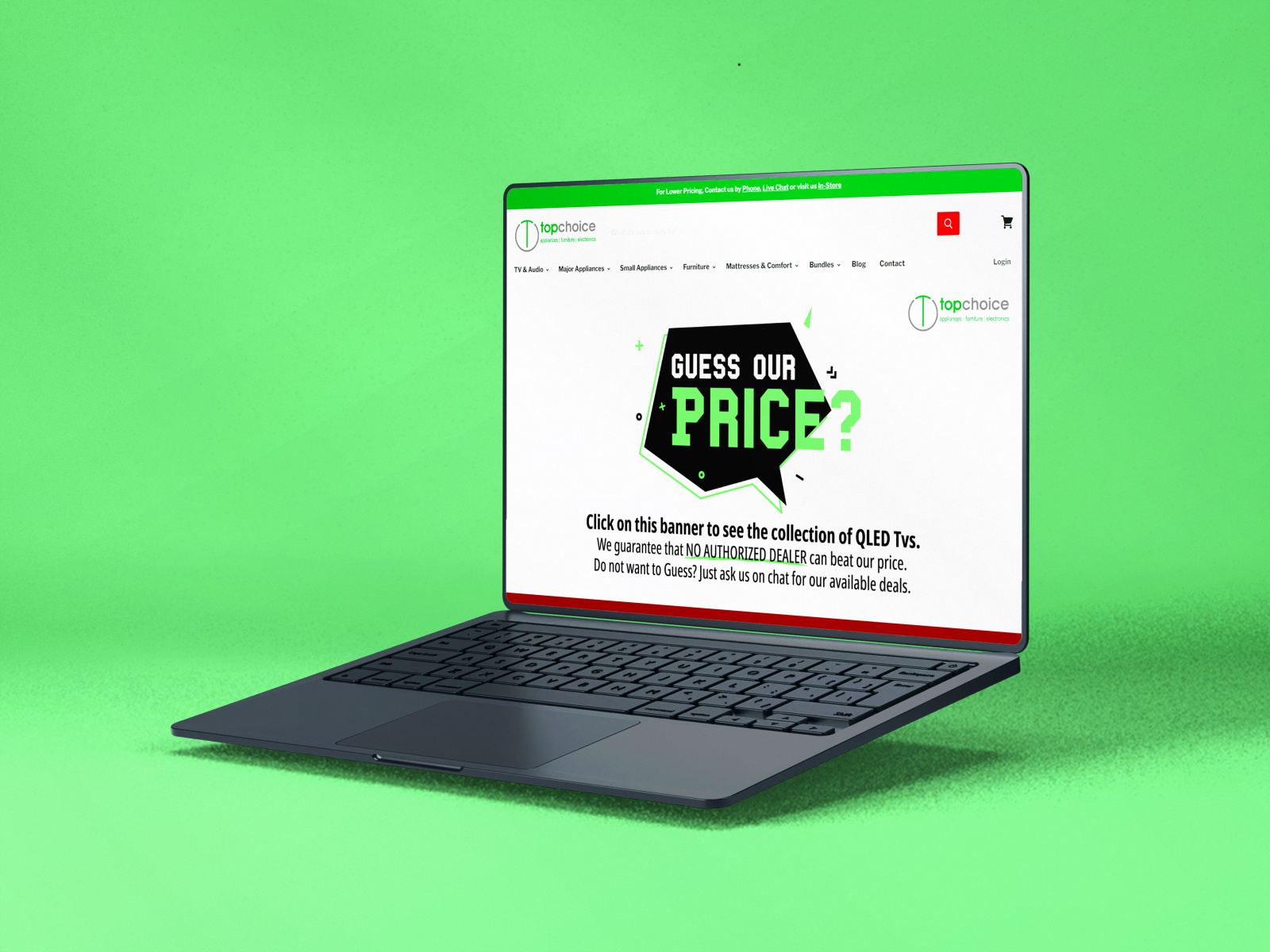Top choice website mock-up by Foreignerds Inc on Dribbble