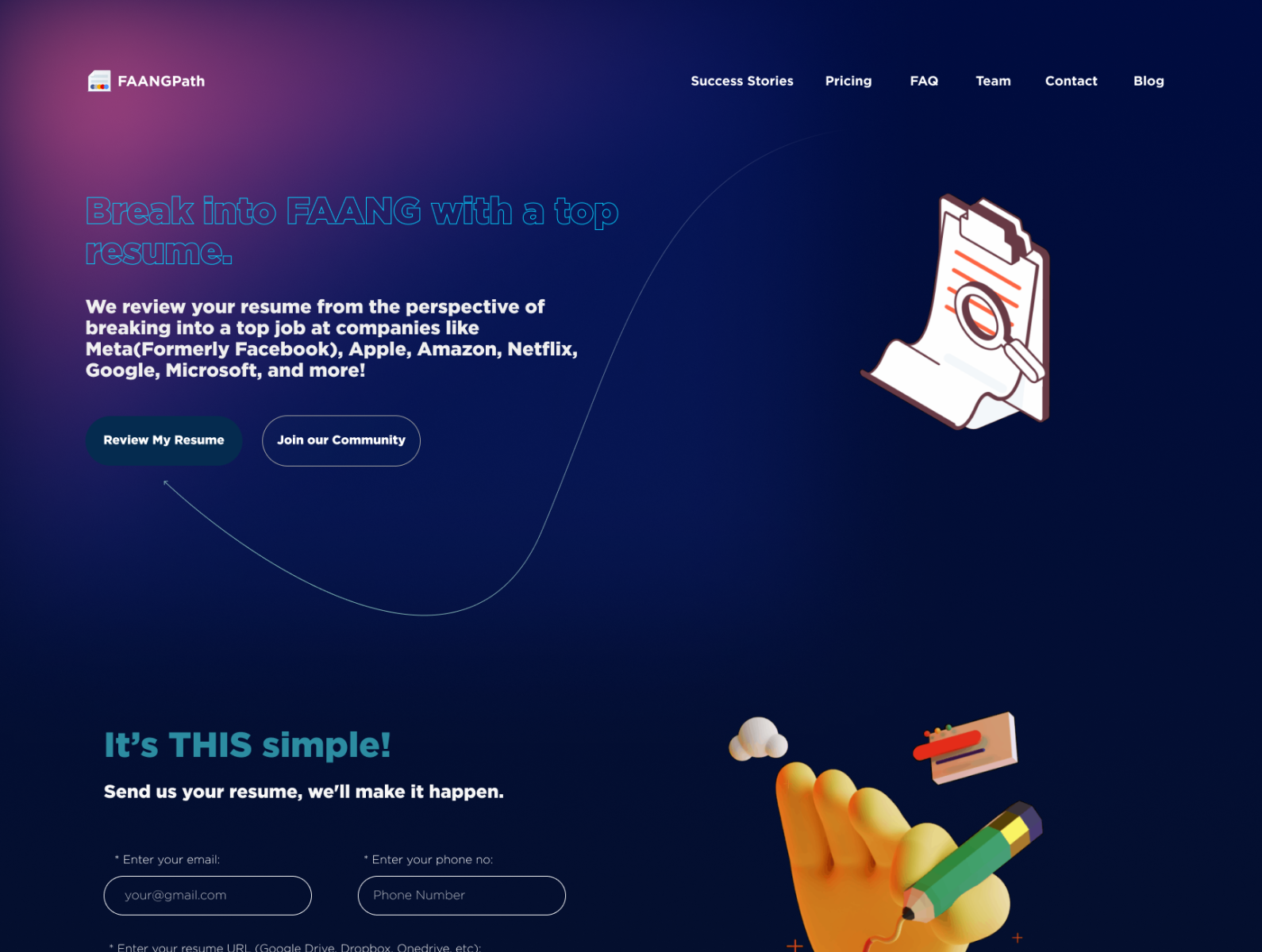 FAANGPath - Website Dark Version Redesign by Reetaish Kumawat on Dribbble