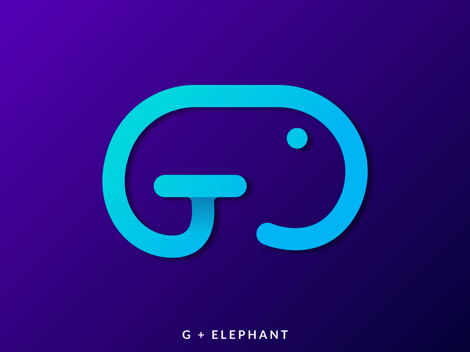 G + Elephant Logo by Mutassim Al Shahriar on Dribbble