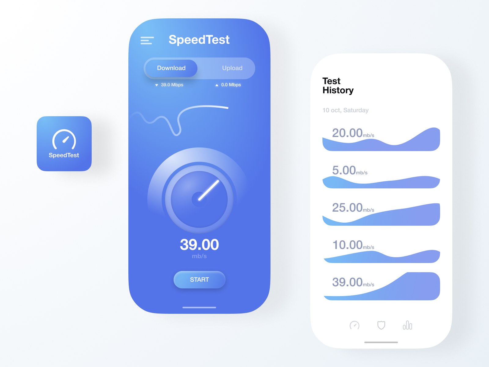 SpeedTest by MISHU on Dribbble
