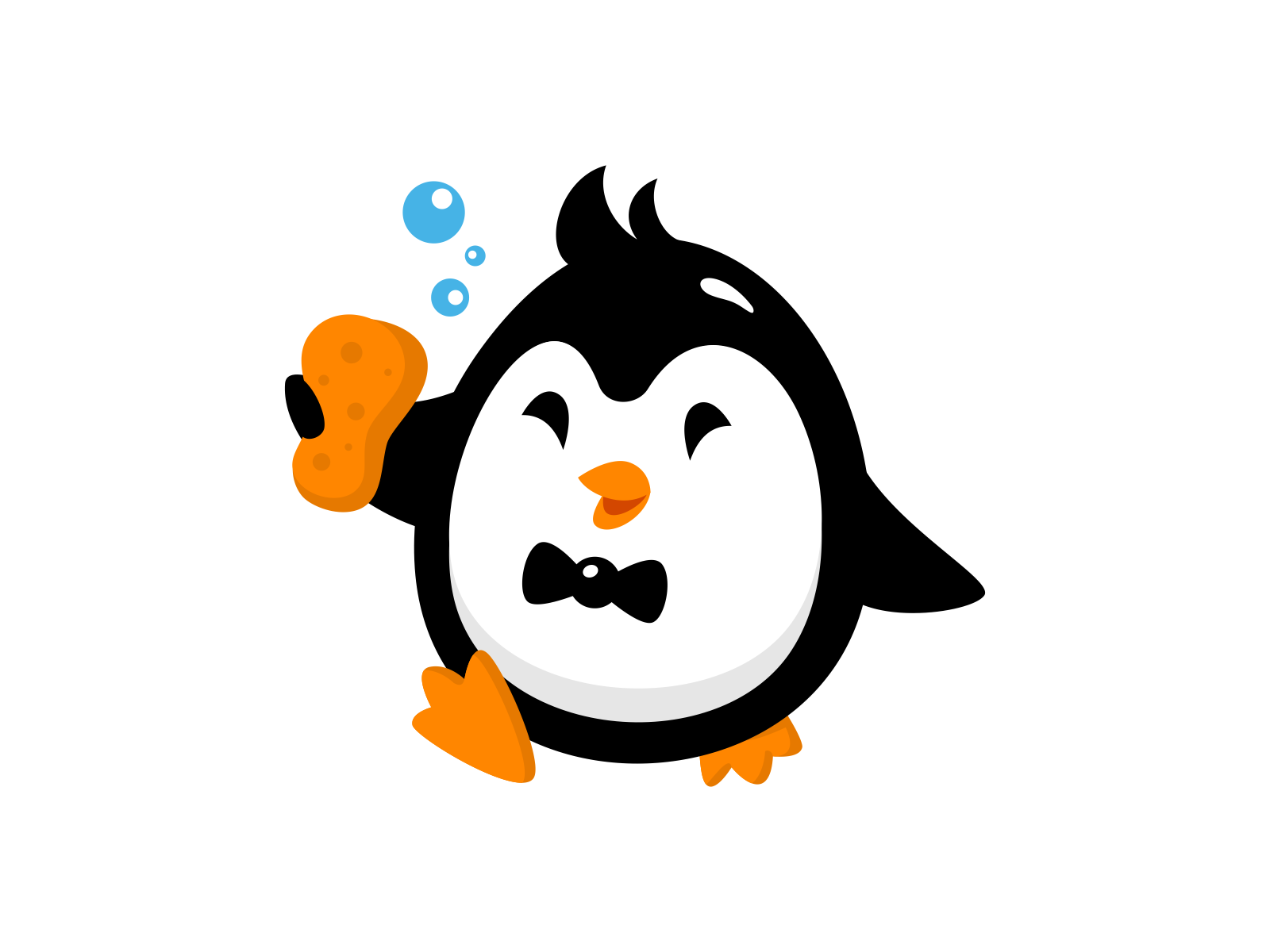 Penguin Wash by Najzil Layin on Dribbble