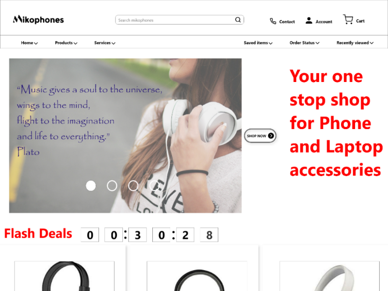 An e-commerce website by akinbode michael on Dribbble