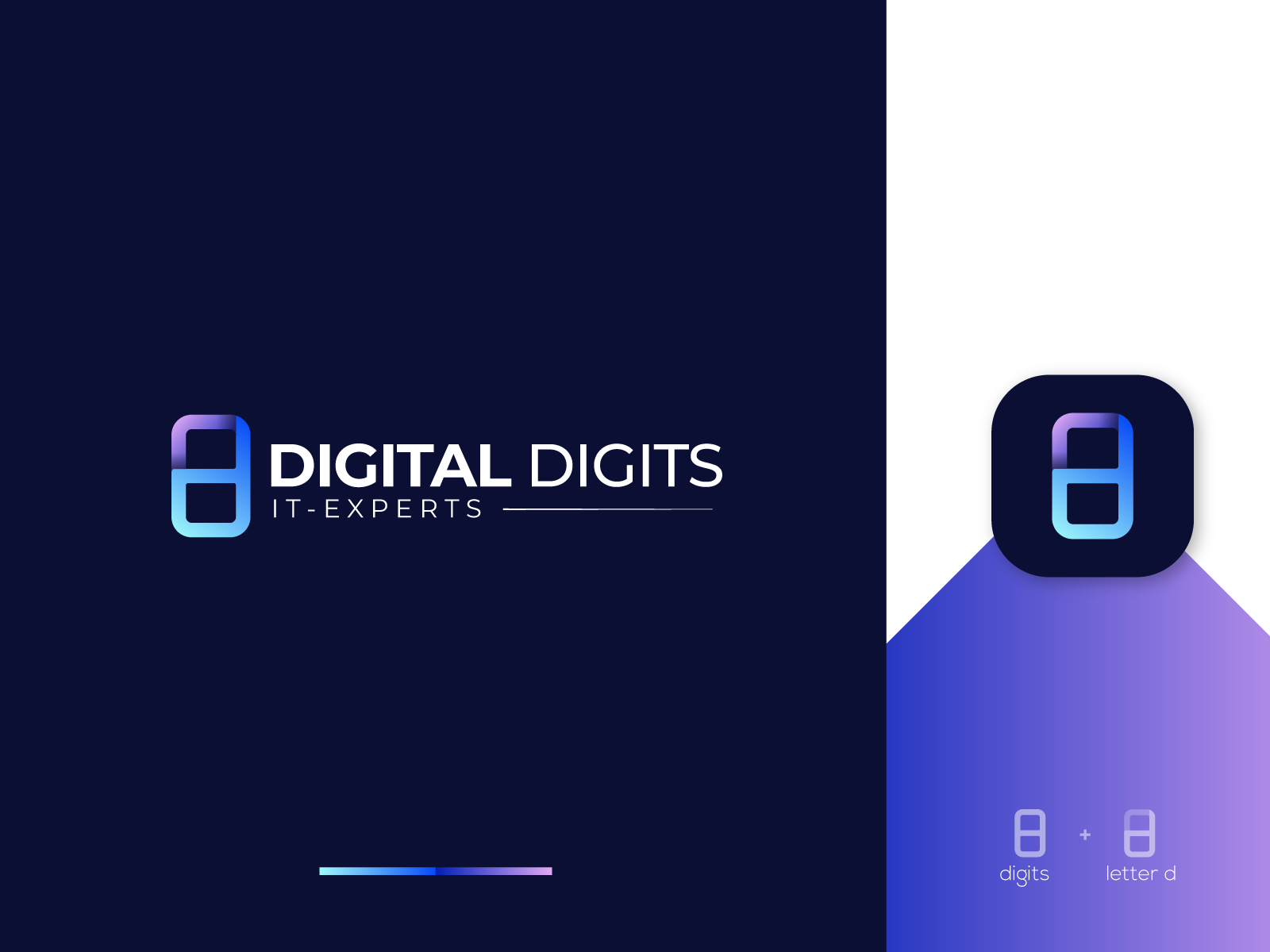 Digital Digits Logo by Aryan Thakur - Logo Designer on Dribbble