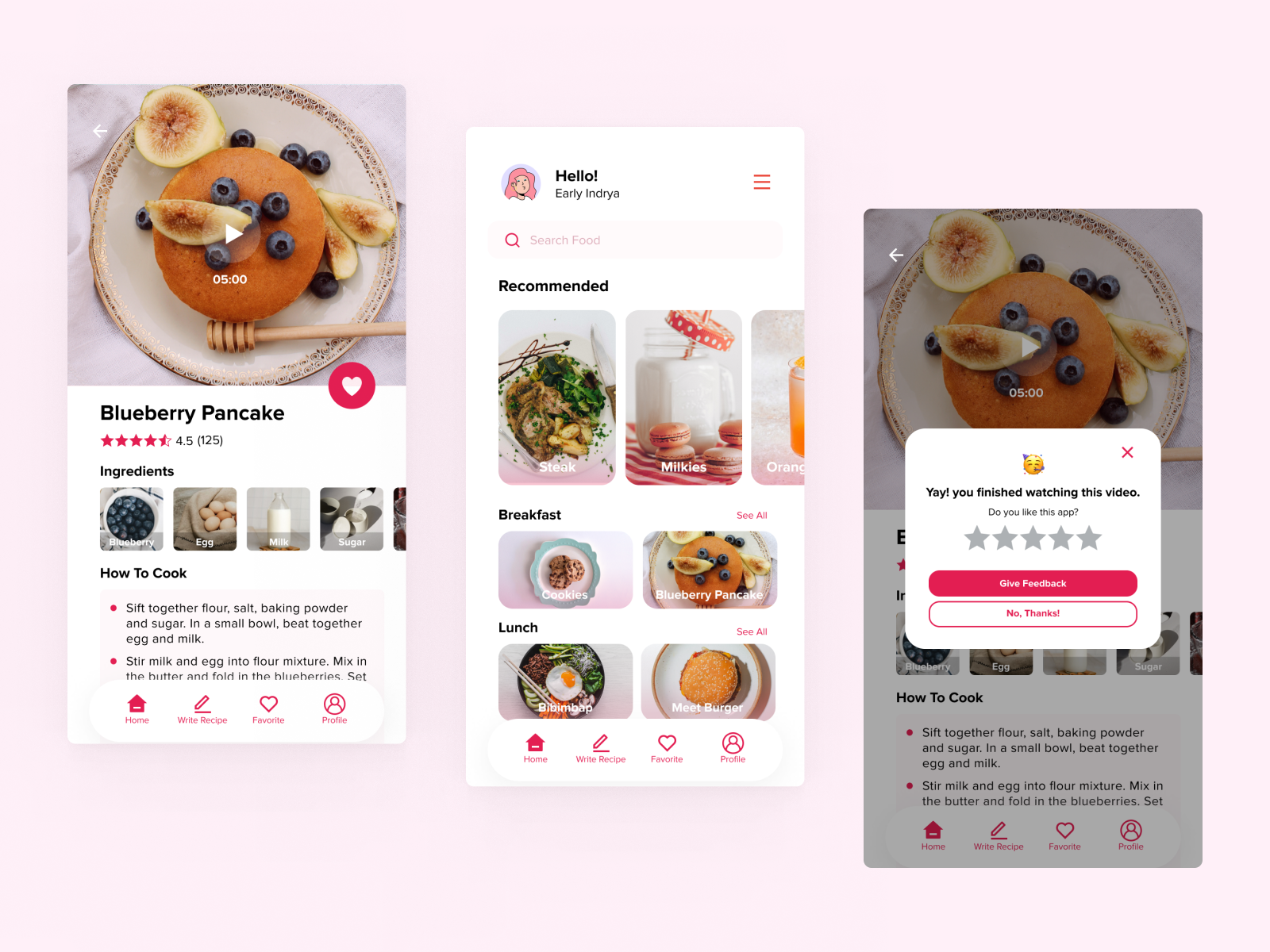 Cooking App Design by Early I on Dribbble