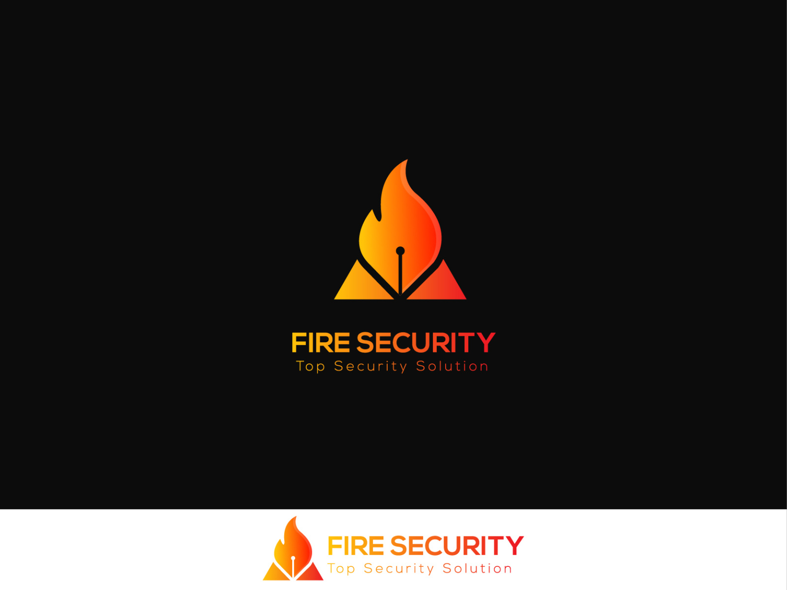 Fire Security Logo Design by Khaled Saifullah on Dribbble