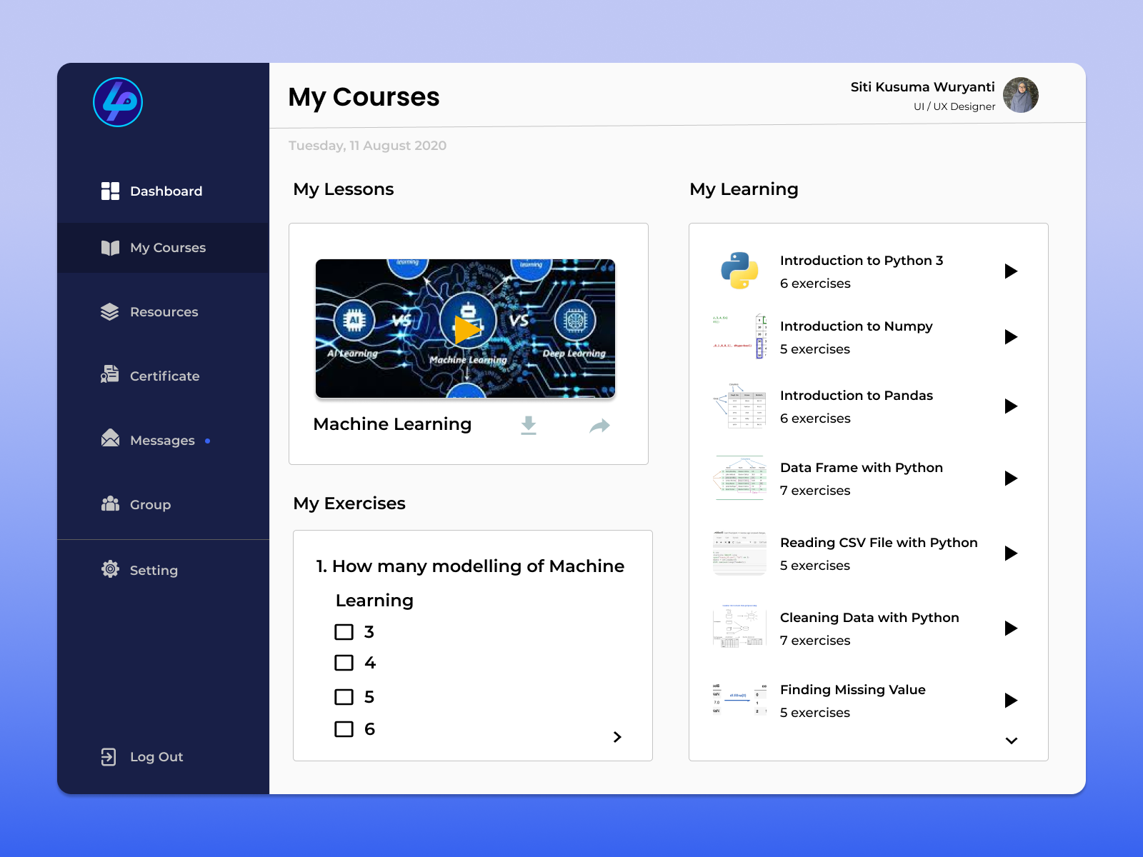 My Courses Discovery at Loker Programmer App by Siti Kusuma Wuryanti on ...