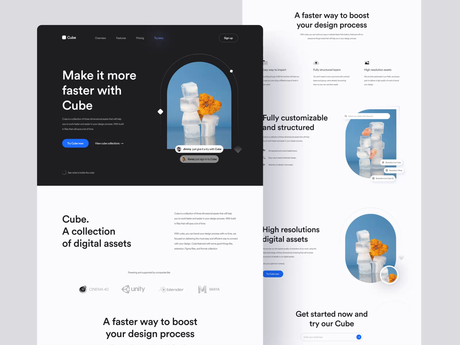 Cube - Landing page Animation by Ali Husni for Pickolab Studio on Dribbble Cube - Landing page Animation by Ali Husni for Pickolab Studio on Dribbble
