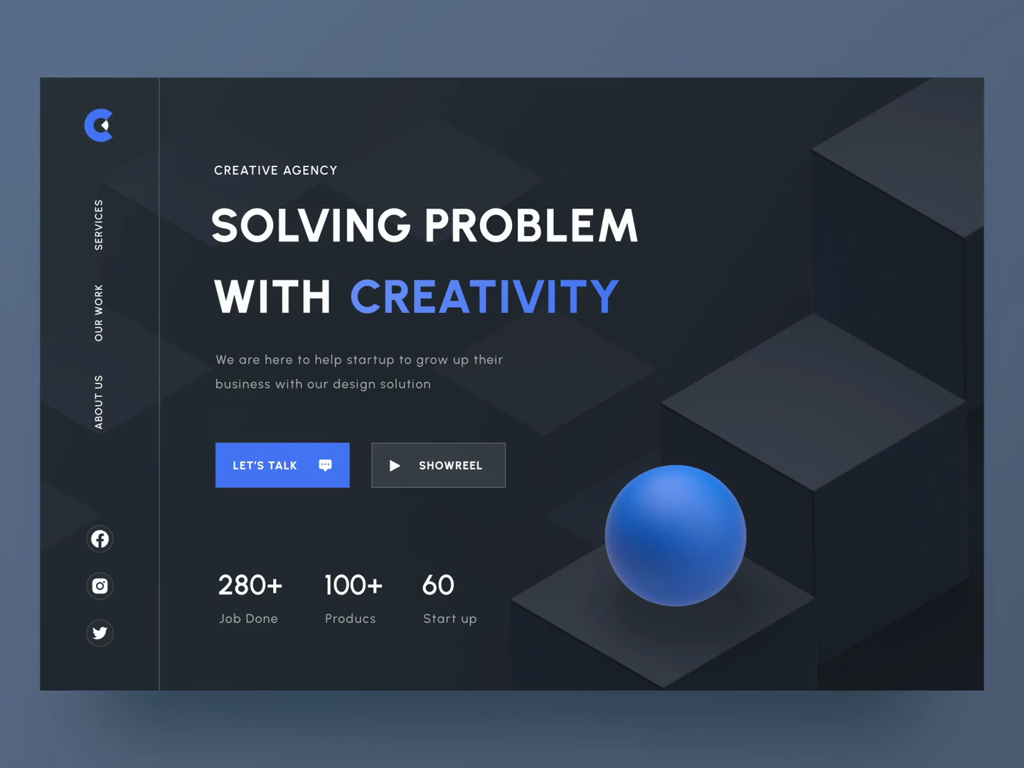 Creative Agency - Hero Section Animation by Ali Husni for Enver Studio ...