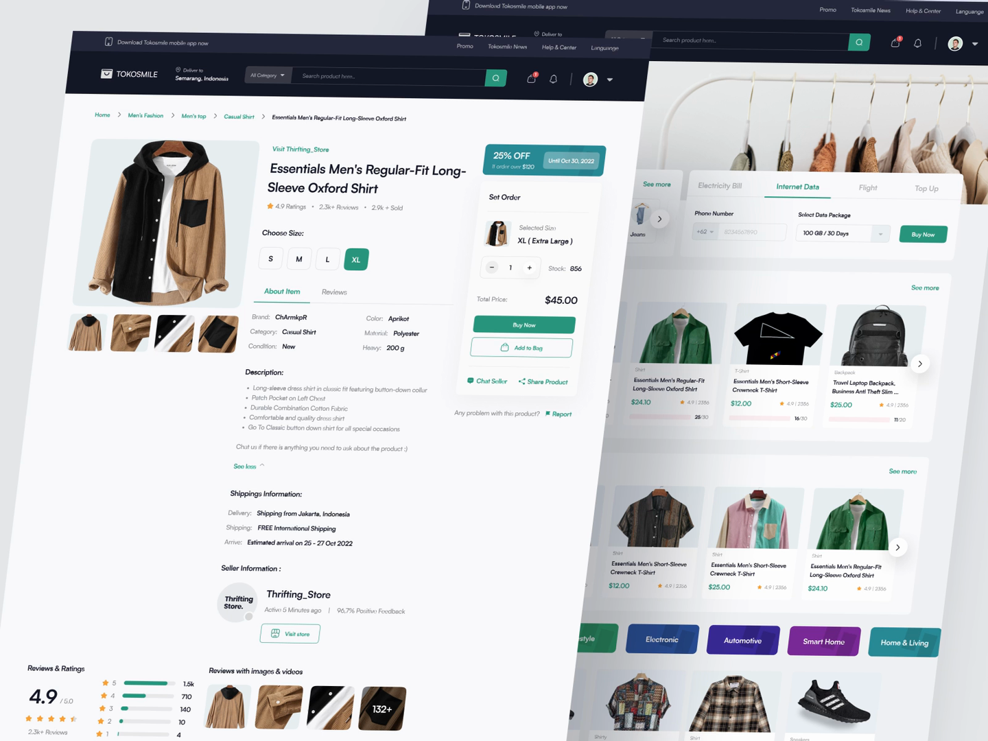 Website Marketplace Concept - Product Details by Ali Husni for Enver ...