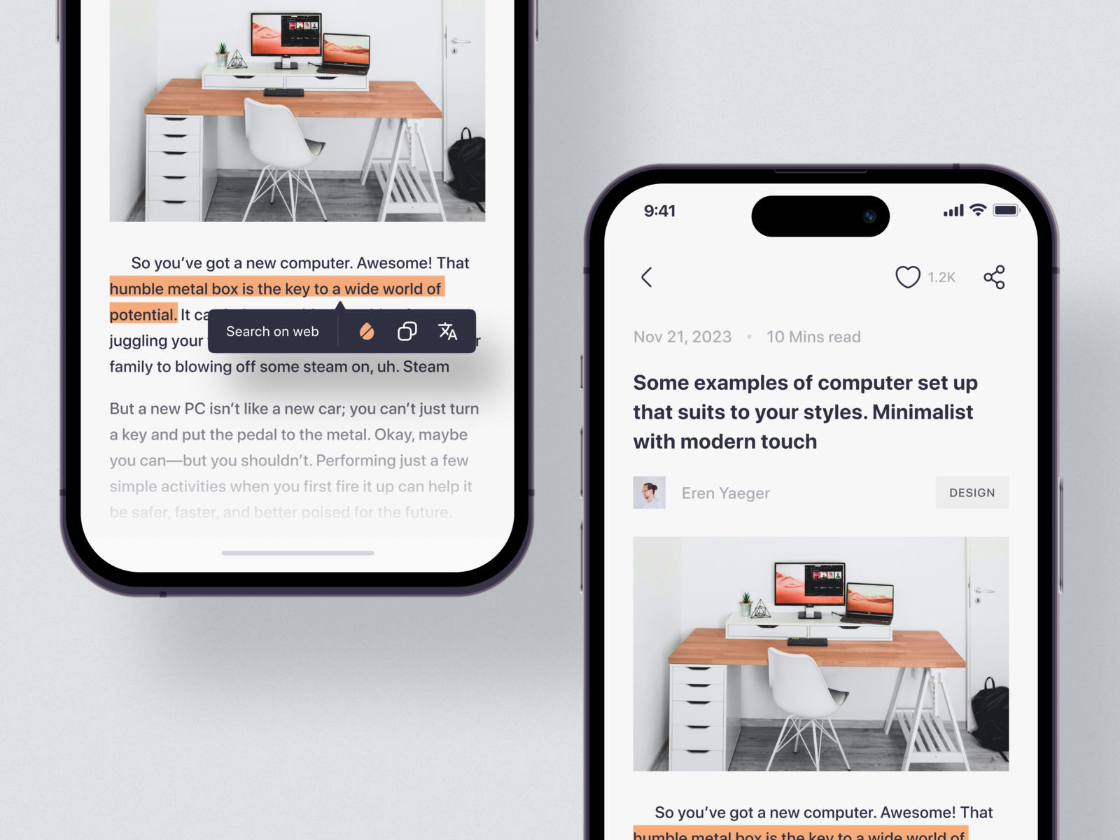 Article Mobile App - WOCO.KI 📖 by Ali Husni for Pickolab Studio on Dribbble
