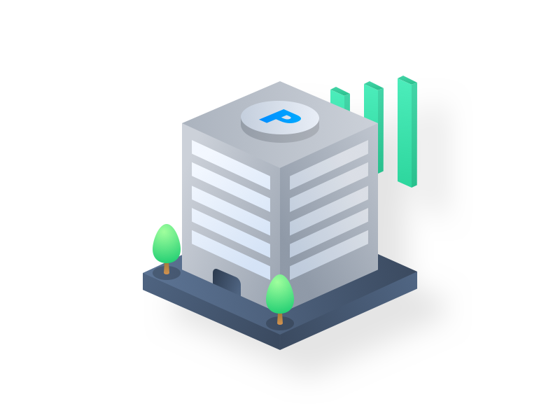 2.5D illustration_Office building by Freeli49 on Dribbble