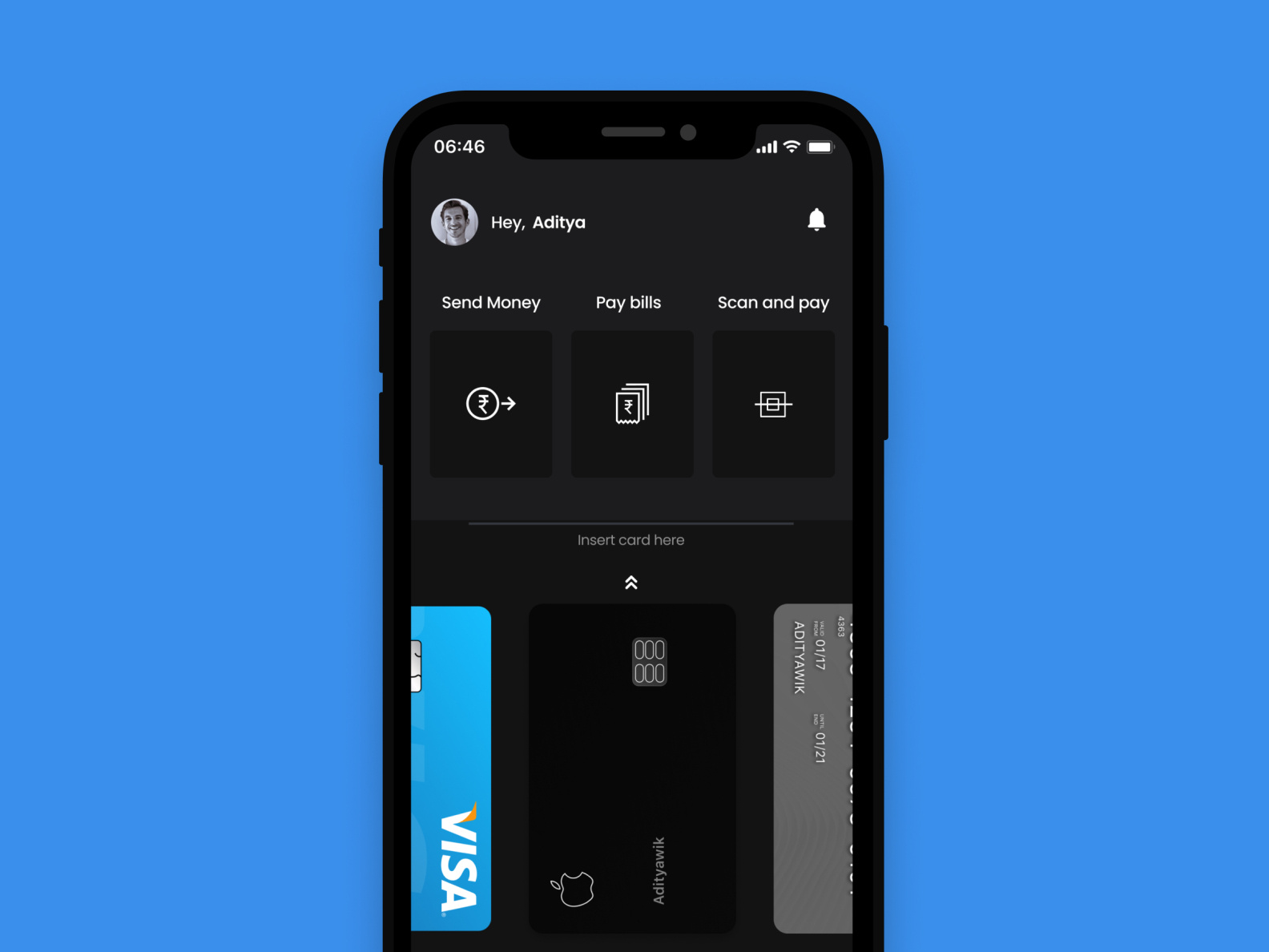 Card Manager by Adityawikram on Dribbble