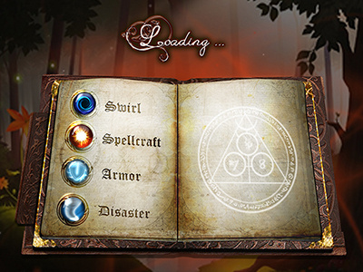 Game loading screen by Chris Kalmar on Dribbble