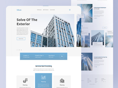Architecture Website UI by Ihor Starosta on Dribbble