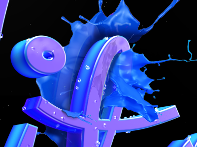 Splash & text by Yask on Dribbble