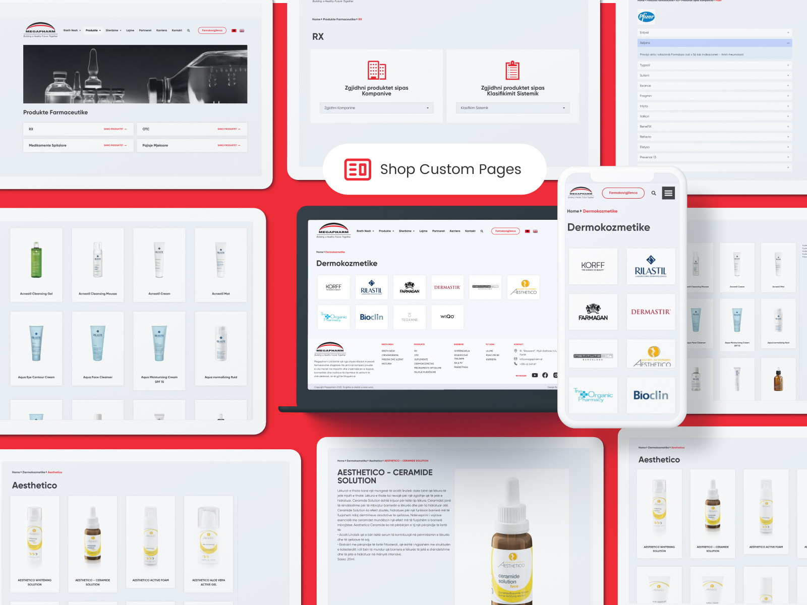 Website Design - Shop Custom Pages for Megapharm by Aleksander Vero on ...