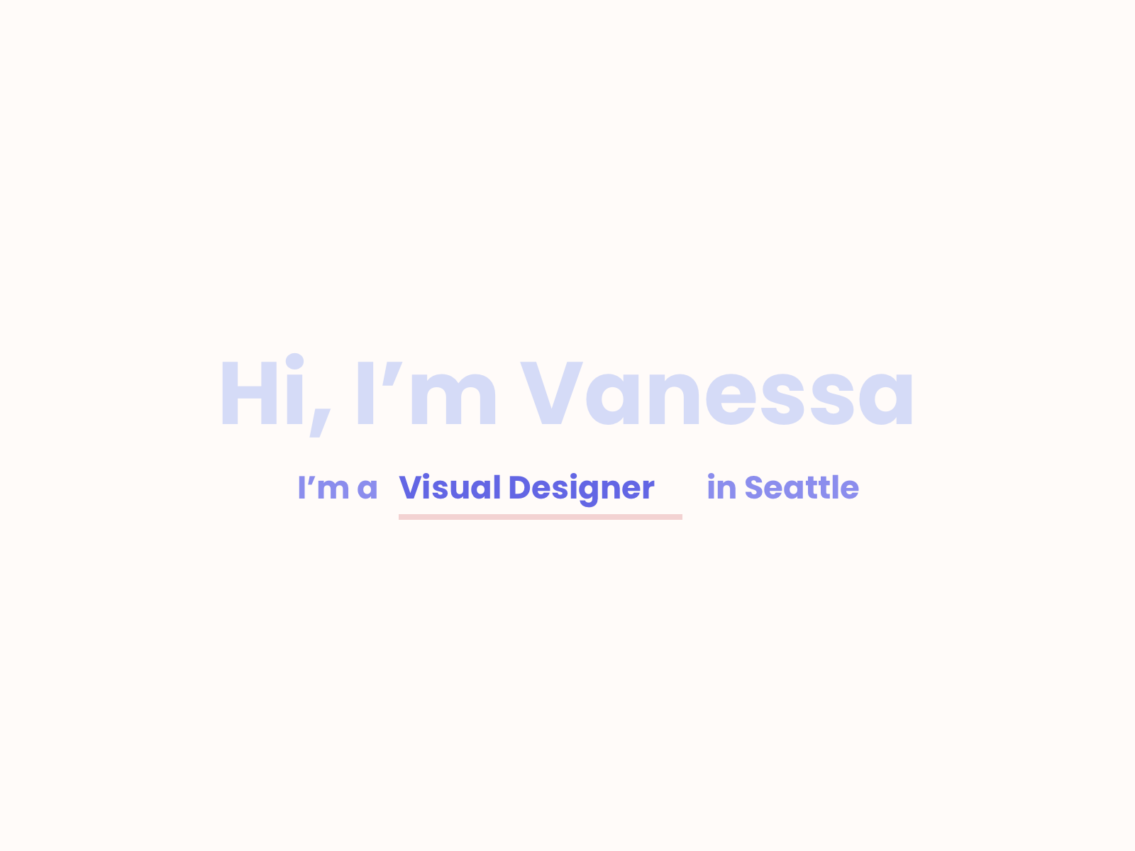 Portfolio header gif by Vanessa Henderson on Dribbble