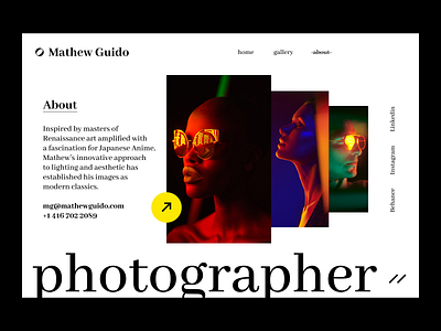 Mathew Guido Portfolio by Viacheslav Vernydub on Dribbble