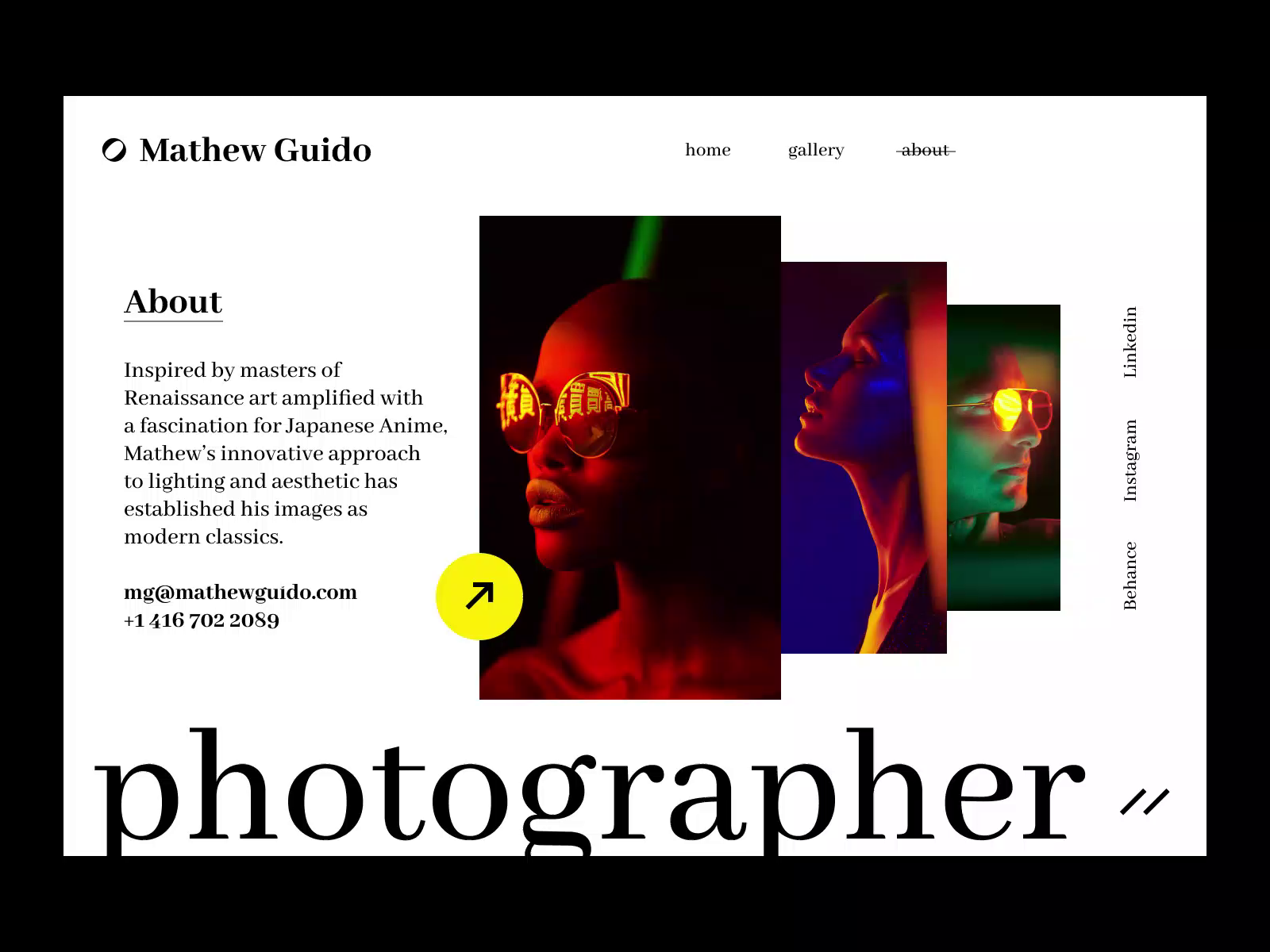 Mathew Guido Portfolio by Viacheslav Vernydub on Dribbble