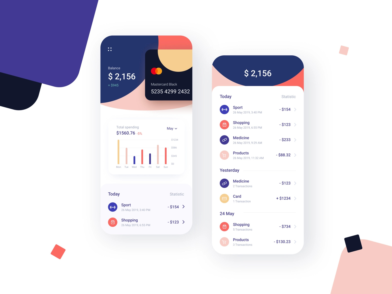 Banking Transaction App by Rishi Sharma on Dribbble