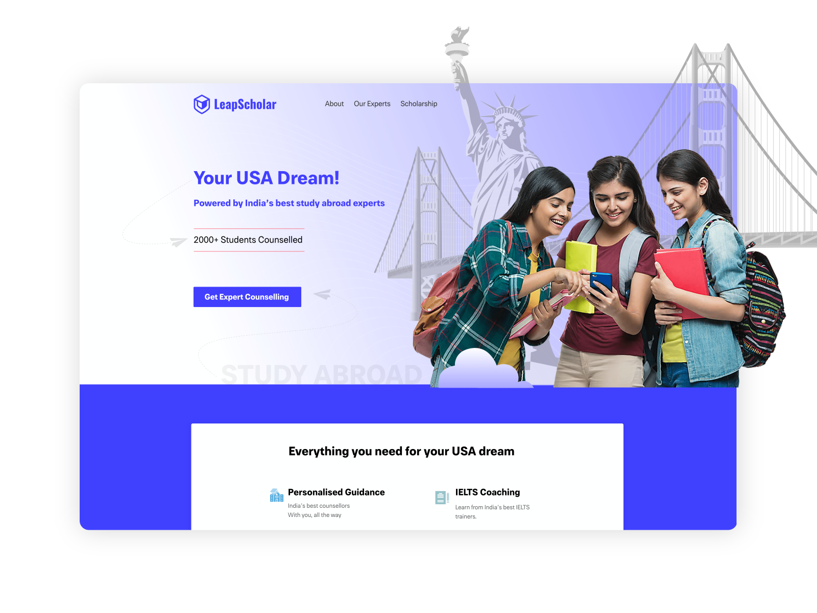 LeapScholar HeroSection Design By Ankita Kakani On Dribbble leapscholar-herosection-design-by-ankita-kakani-on-dribbble