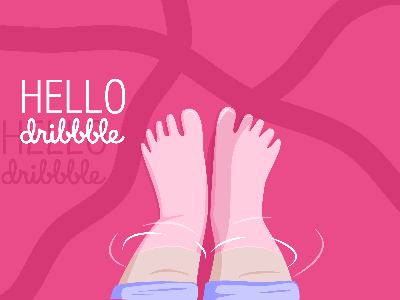 Hello Dribbble by Behnam Azizi on Dribbble