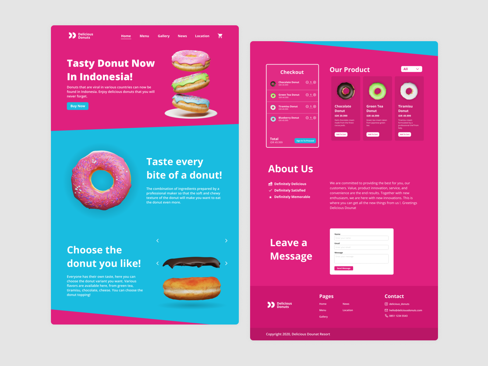 Dounat Delicious Website by Ridho Anandamal on Dribbble